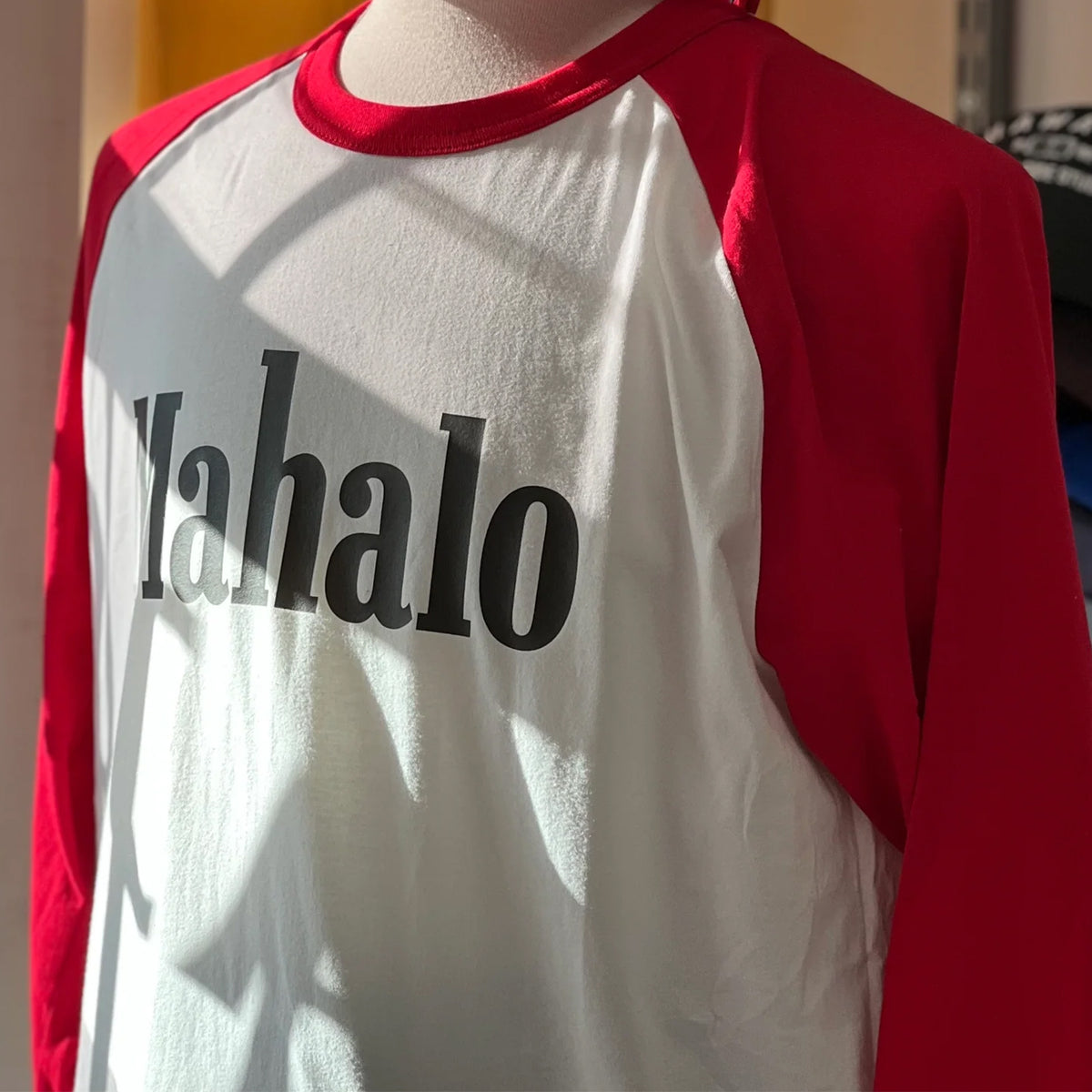 Red Mahalo Baseball Tee – EmbroideryHQ